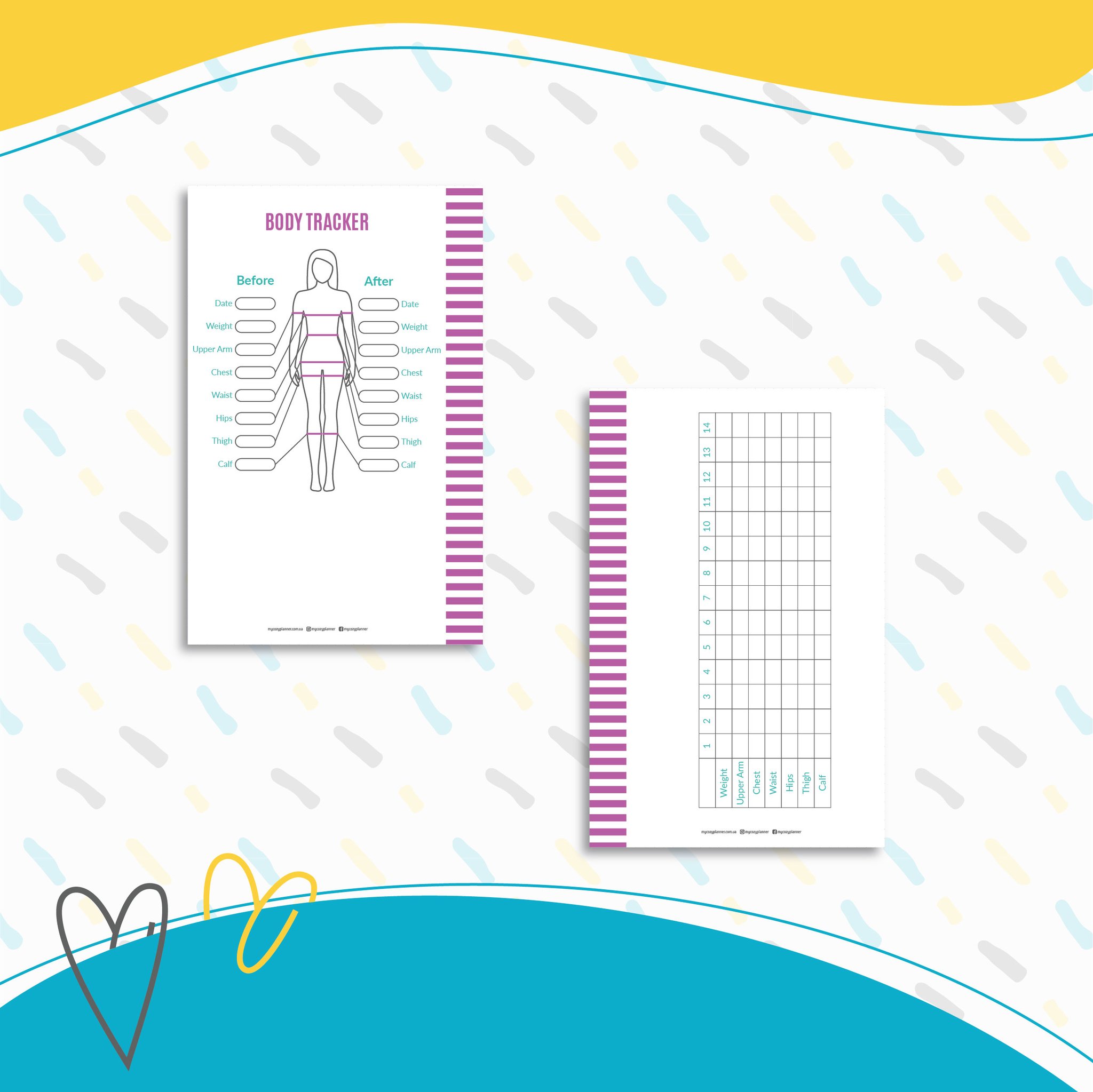 Body Tracker. Free Digital Download. - MY COZY PLANNER