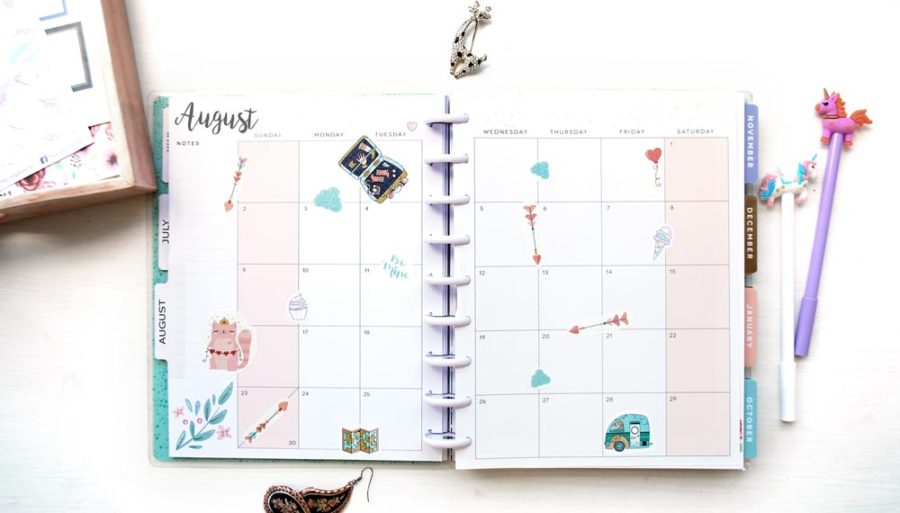 Planner spread decoration ideas for The Happy Planner Classic. August ...