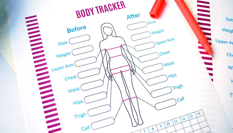Free planner insert. Weight Loss Measurement Tracker. Free digital ...