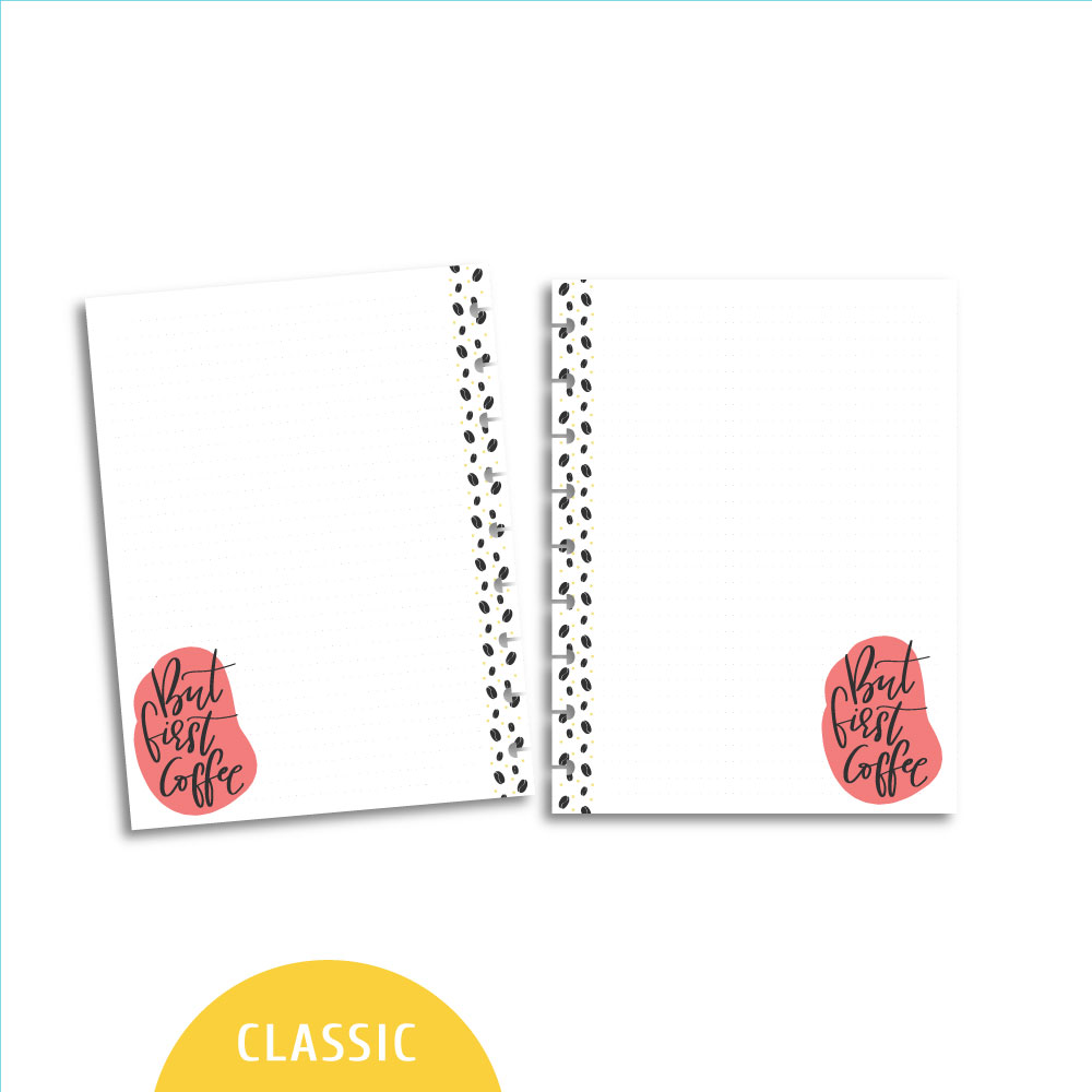 But First Coffee Note Planner Pages. Instant Download.