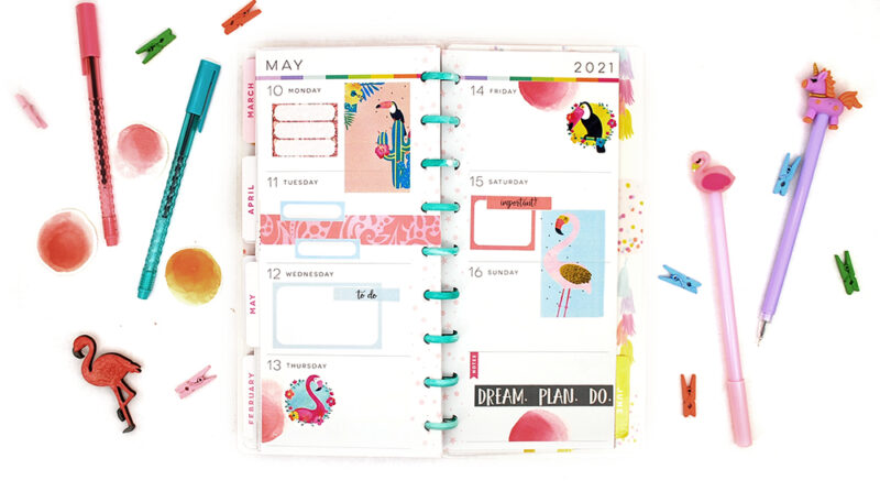 Happy Planner Skinny Classic spread ideas. May 2021 - MY COZY PLANNER