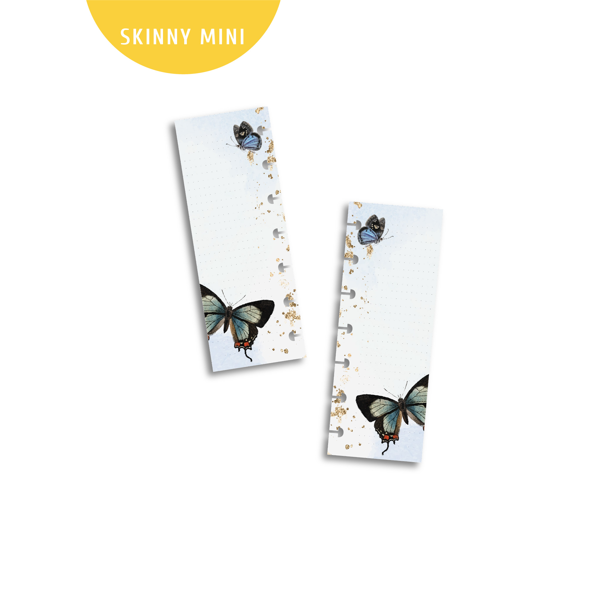 Watercolor Butterfly Note Planner Pages. Instant Download.