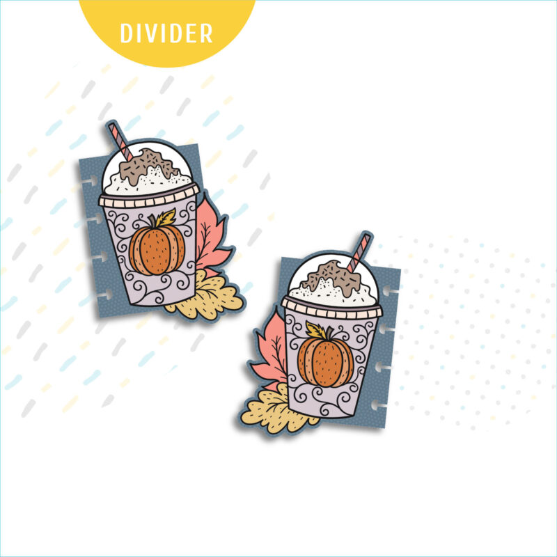 Fall Coffee Divider Kit. Printable Planner Dividers. - MY COZY PLANNER