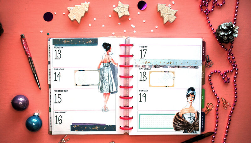 The Happy Planner horizontal layout ideas for December