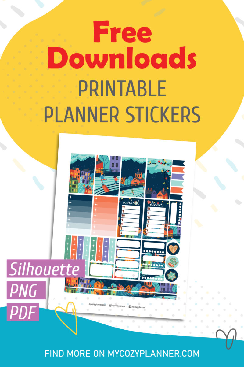 Free Winter Planner Stickers