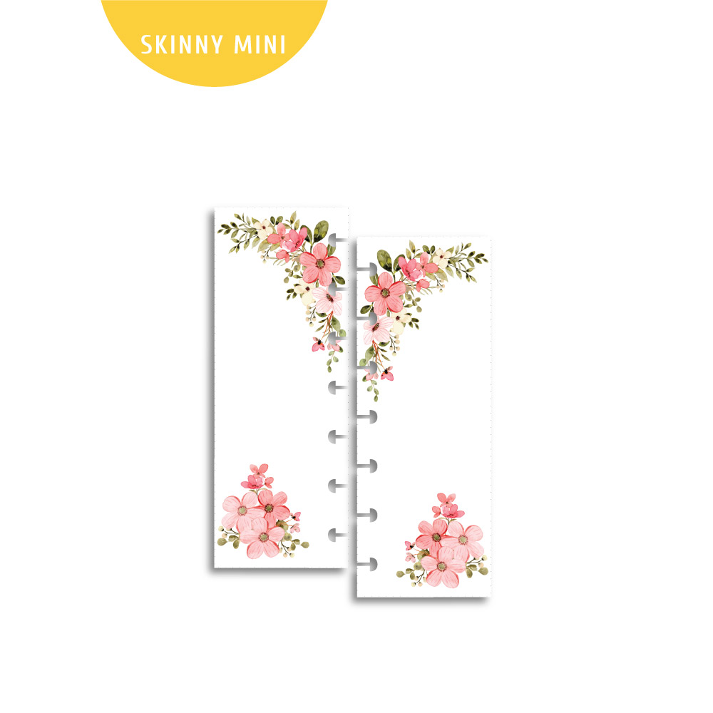 Pink Flowers Planner Pages. Instant Download.