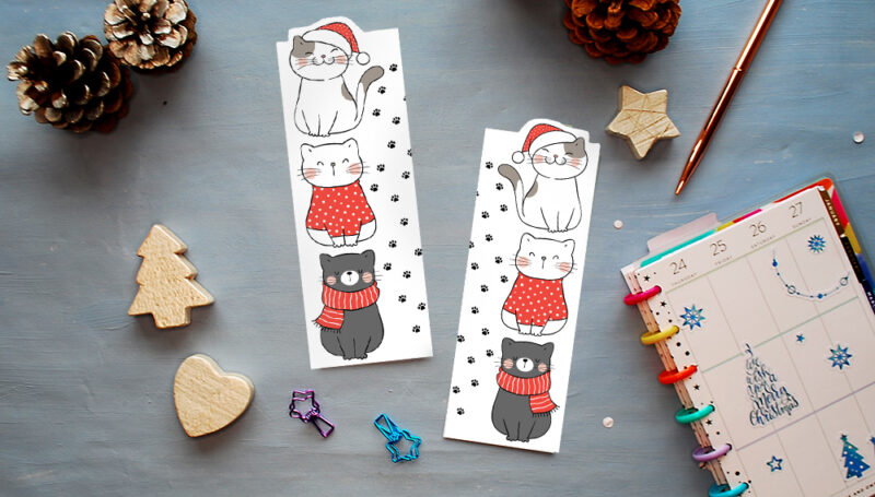 Free Winter Happy Planner Bookmark