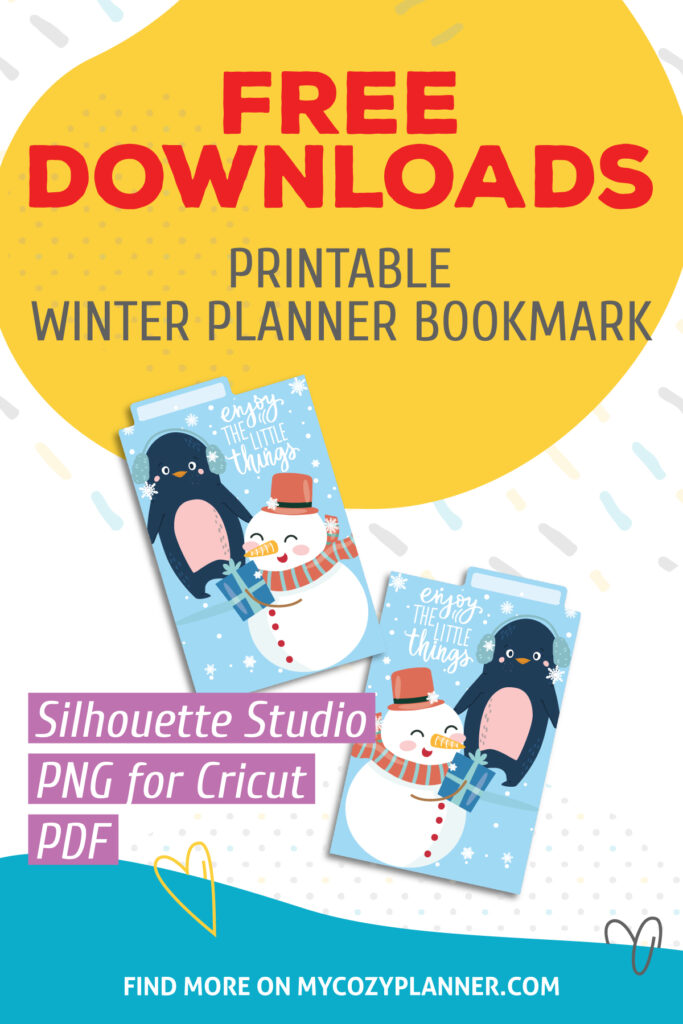 Free Winter Planner Bookmark