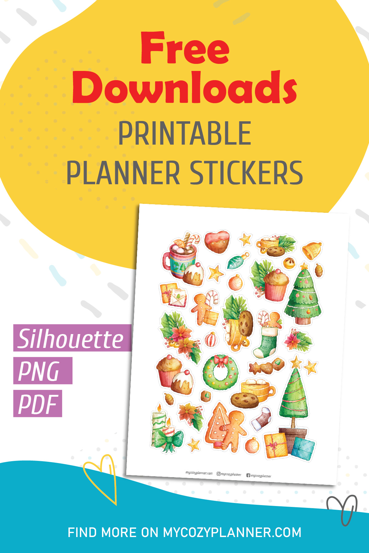 Free Christmas Sweets Stickers