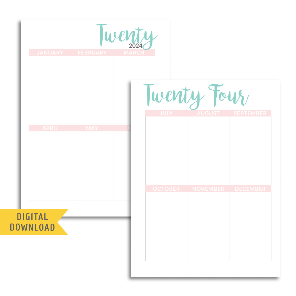 2024 Year Planner. Free Digital Download. - MY COZY PLANNER