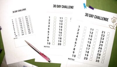 3 Free Printable 30-Day Challenge Calendar Templates