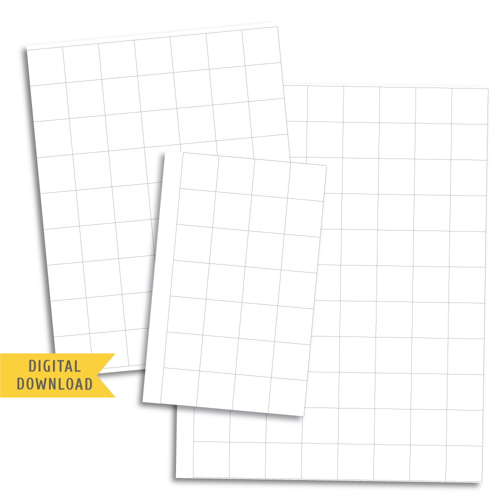 1 Inch Graph Paper. Free Digital Download. - MY COZY PLANNER