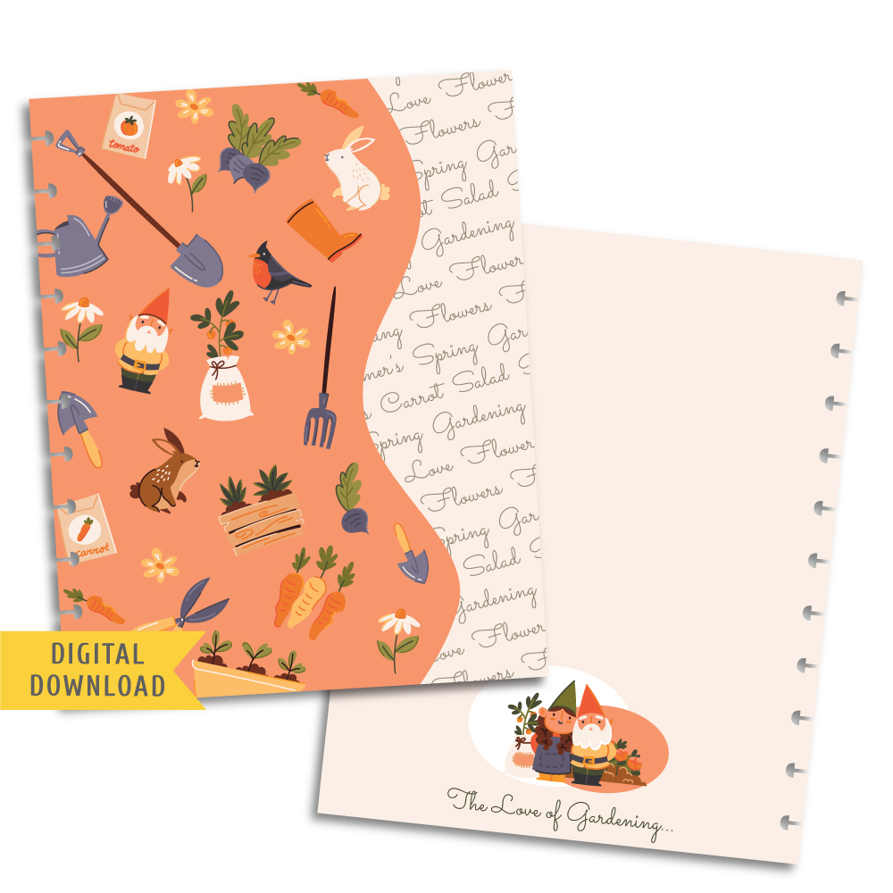 Spring Garden Planner Cover. Free Digital Download - MY COZY PLANNER