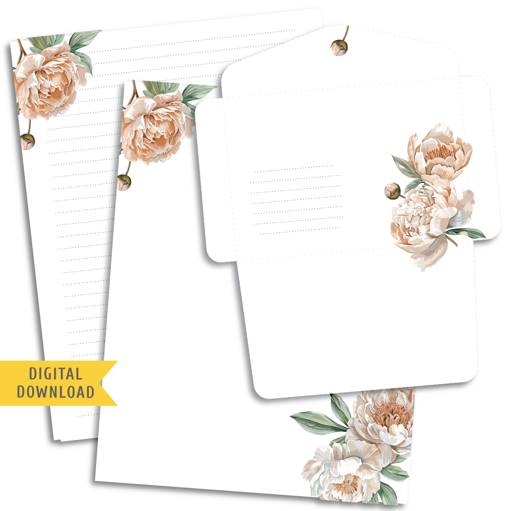 Flower Writing Papers. Free Planner Printables. - MY COZY PLANNER