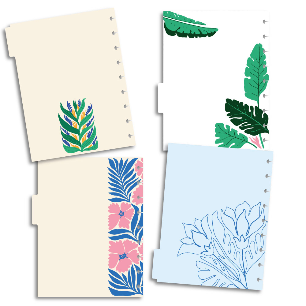 Tropical Dividers. Free Digital Download - MY COZY PLANNER