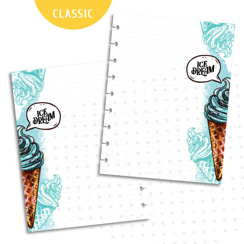 Cool Ice Cream Planner Pages. Instant Download.