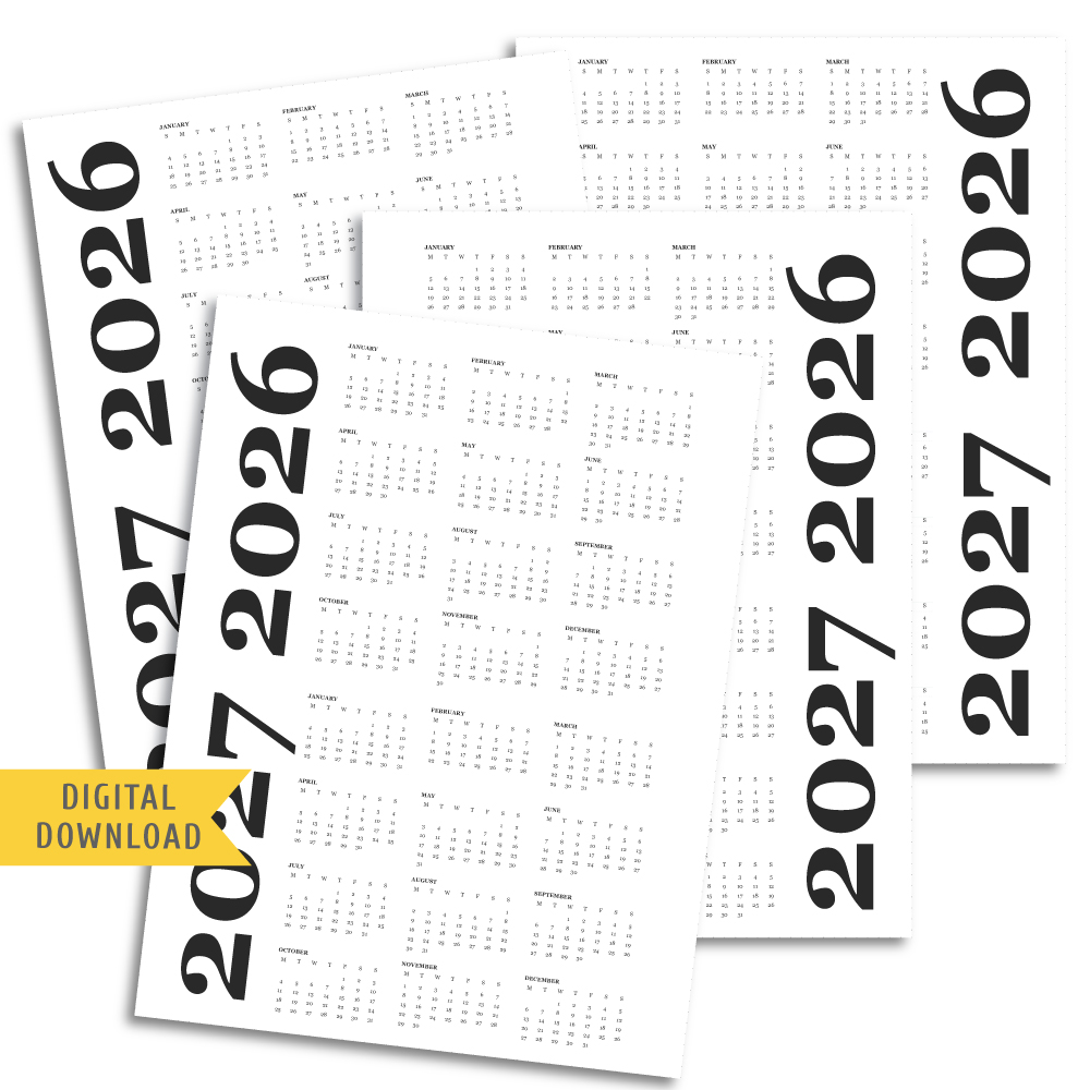 2-Year Calendar. Free Digital Download - MY COZY PLANNER